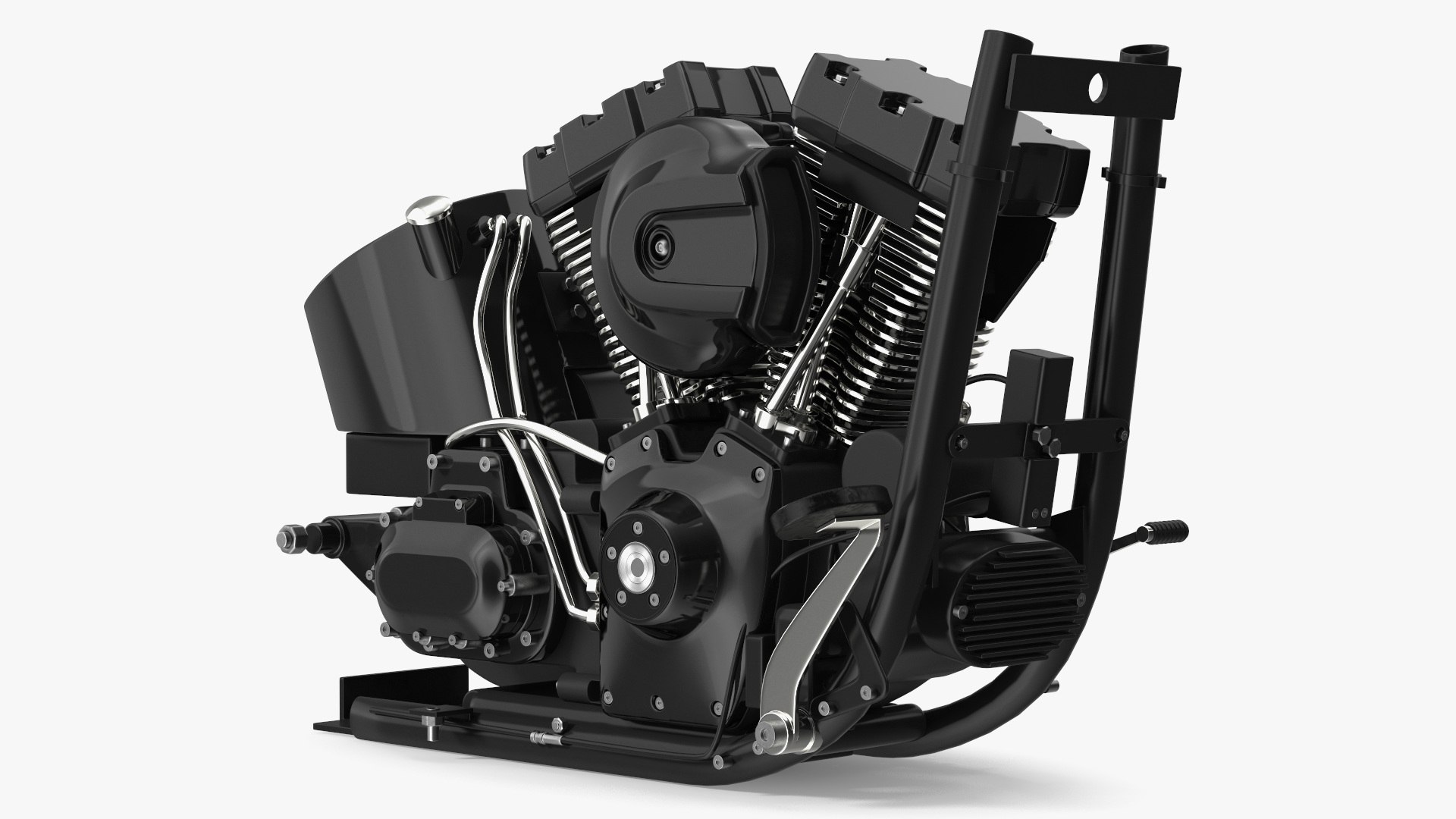3D V-Twin Motorcycle Engine Model - TurboSquid 2307855