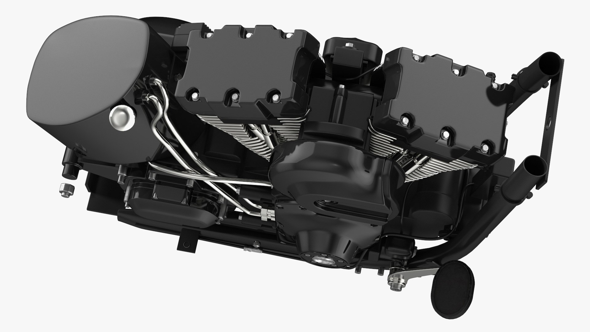 3D V-Twin Motorcycle Engine Model - TurboSquid 2307855