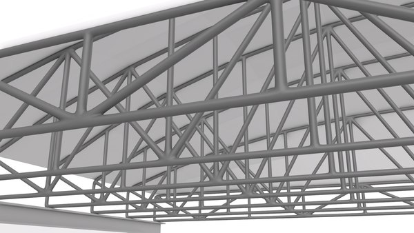 modelo 3d Armazón de techo cóncavo - TurboSquid 2163338