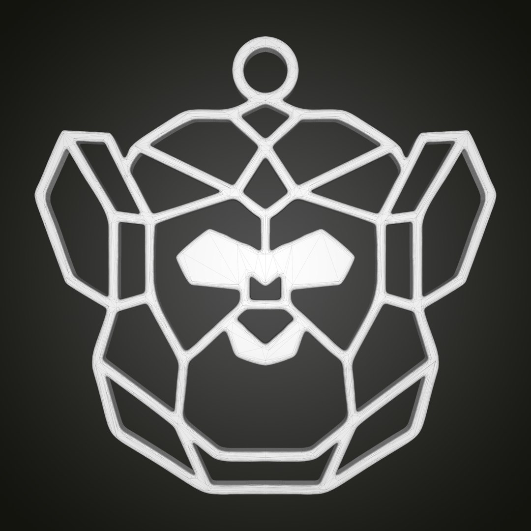 3D Linear Monkey Pendant - TurboSquid 1909681