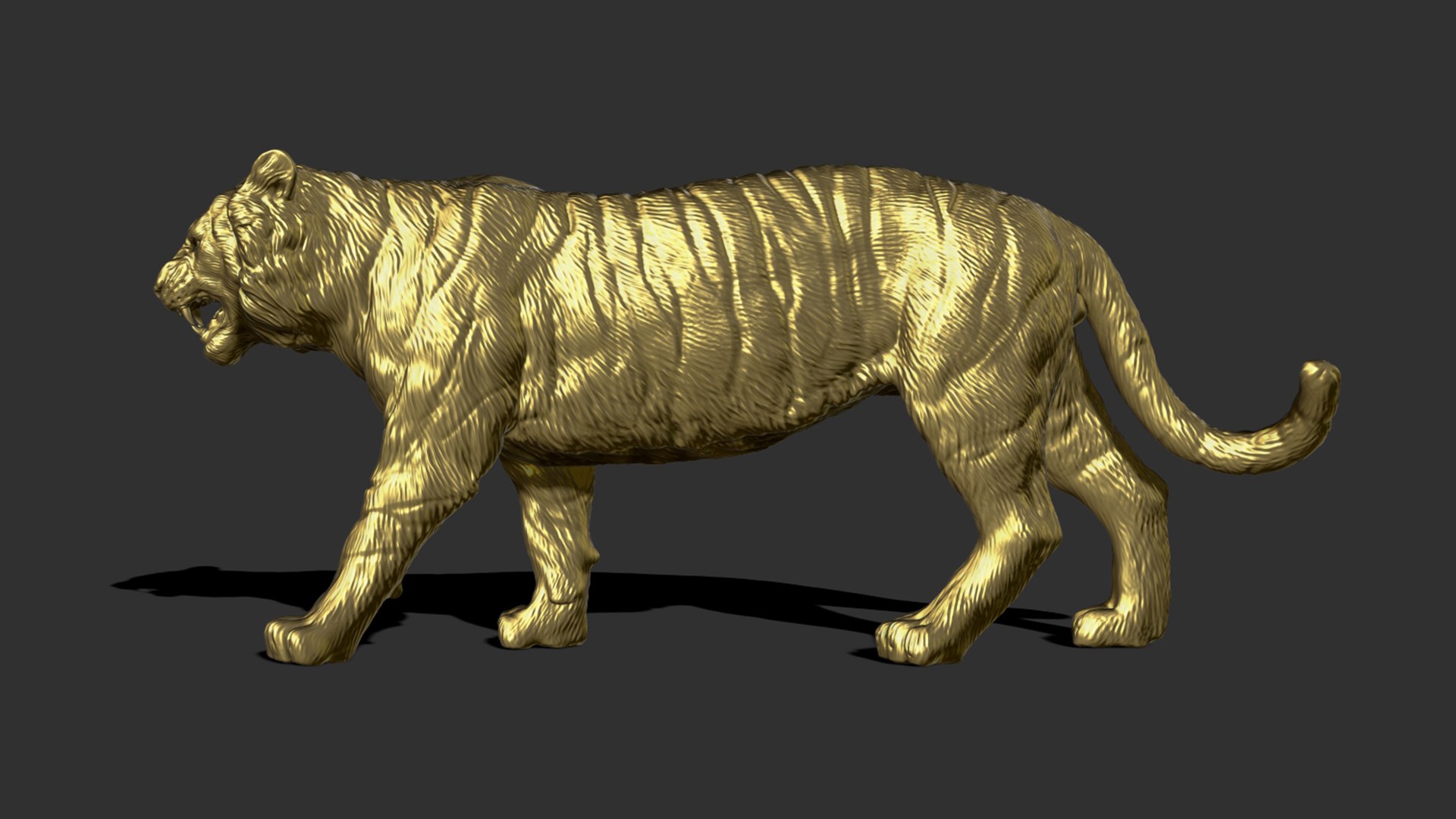 Tiger Walking Model - TurboSquid 1814840