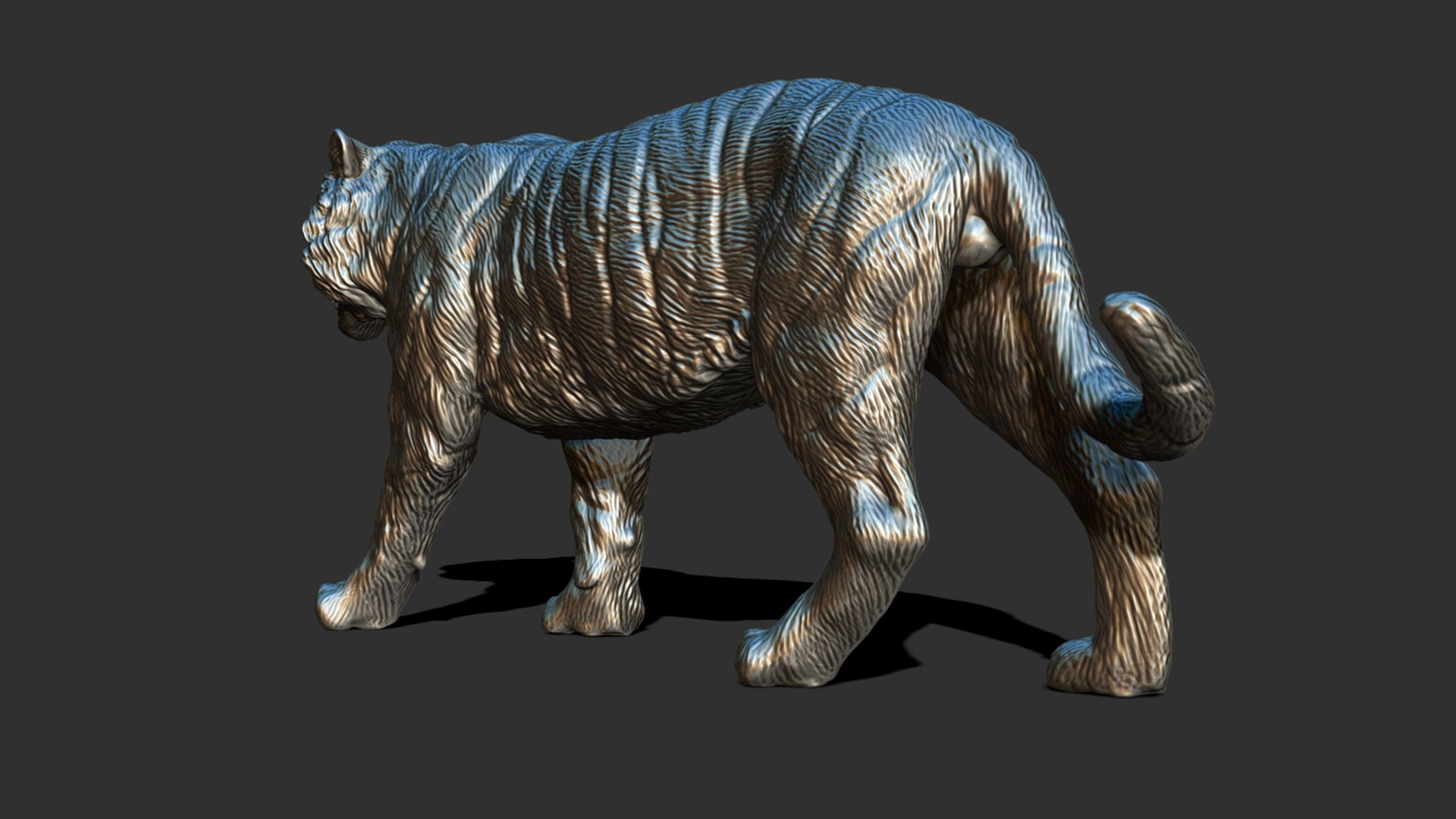 Tiger Walking Model - TurboSquid 1814840