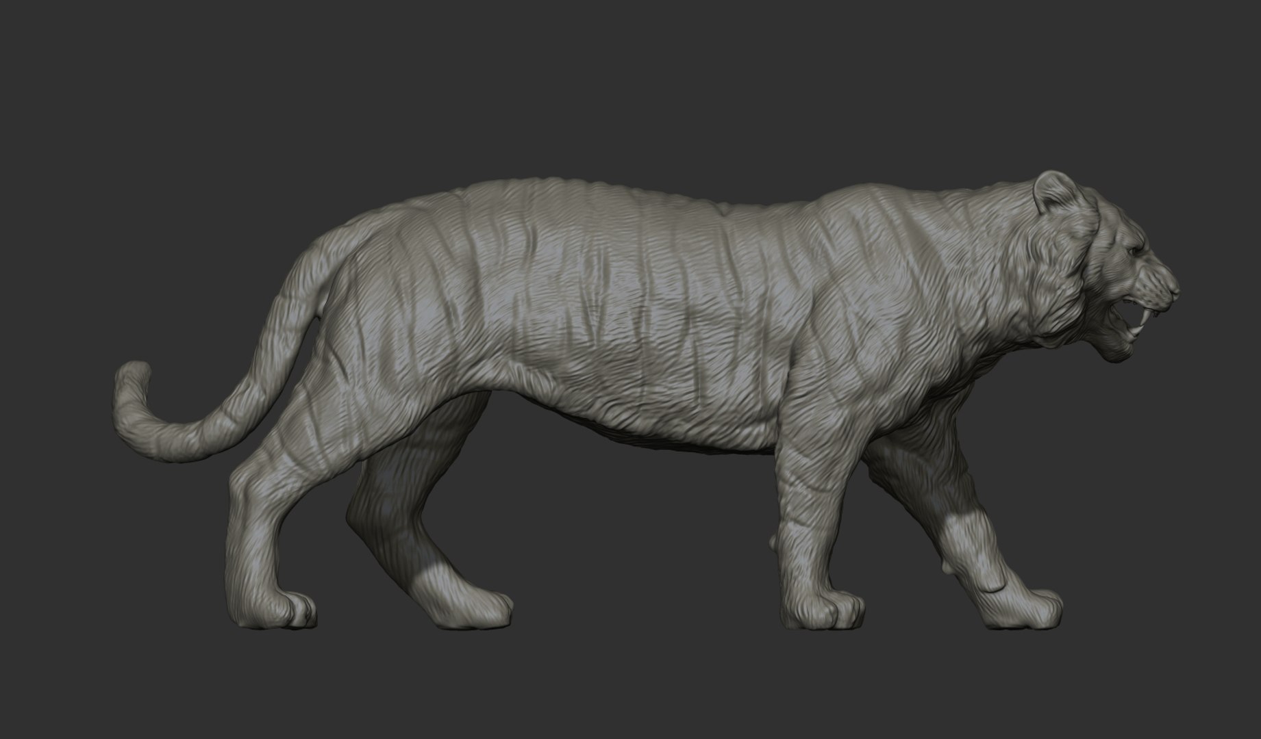 Tiger walking model - TurboSquid 1814840