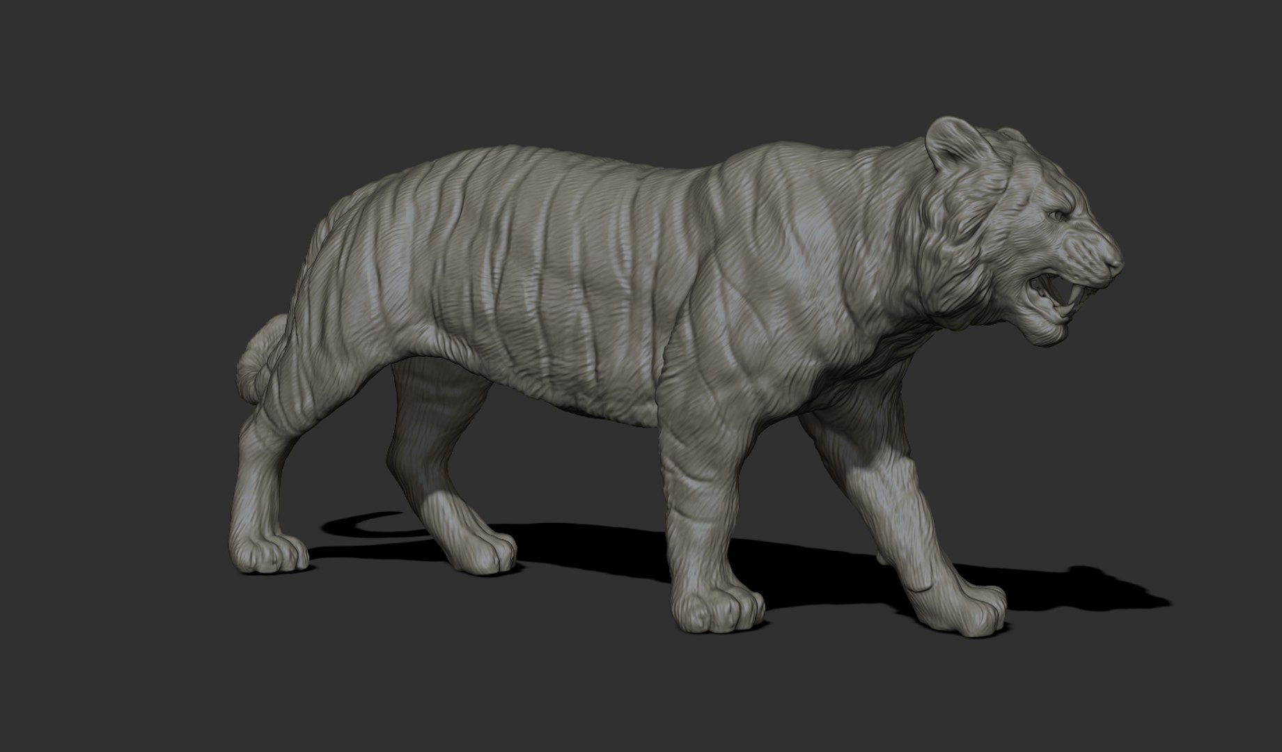 Tiger Walking Model - TurboSquid 1814840