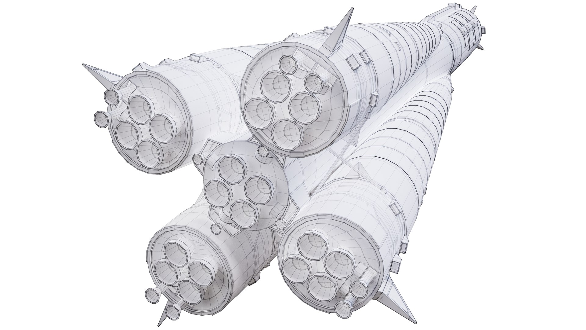 3D R-7 Semyorka Ballistic Missile - TurboSquid 1857656