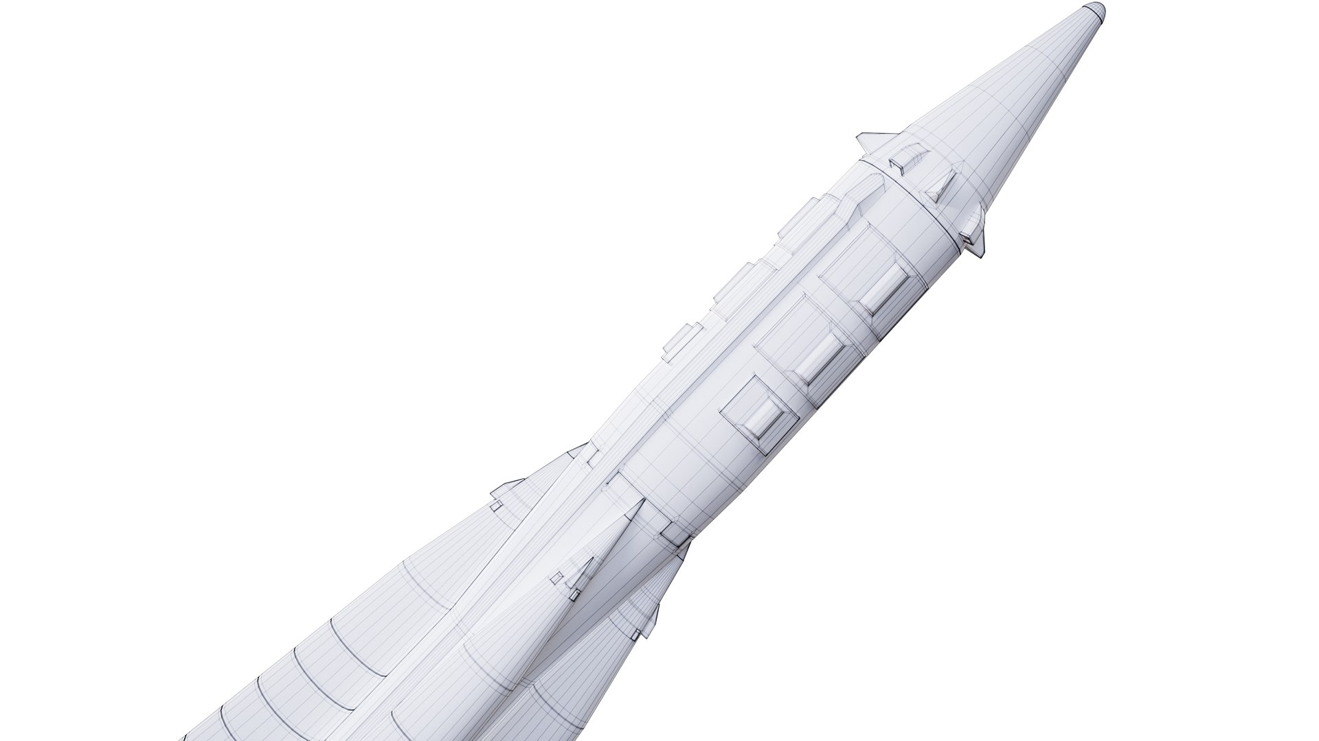 3D R-7 Semyorka Ballistic Missile - TurboSquid 1857656