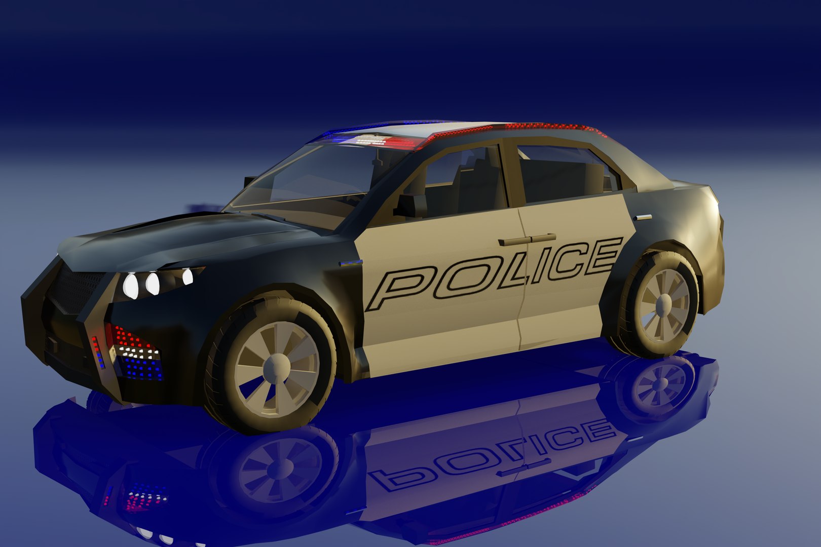 3D Police Car Model - TurboSquid 1553517
