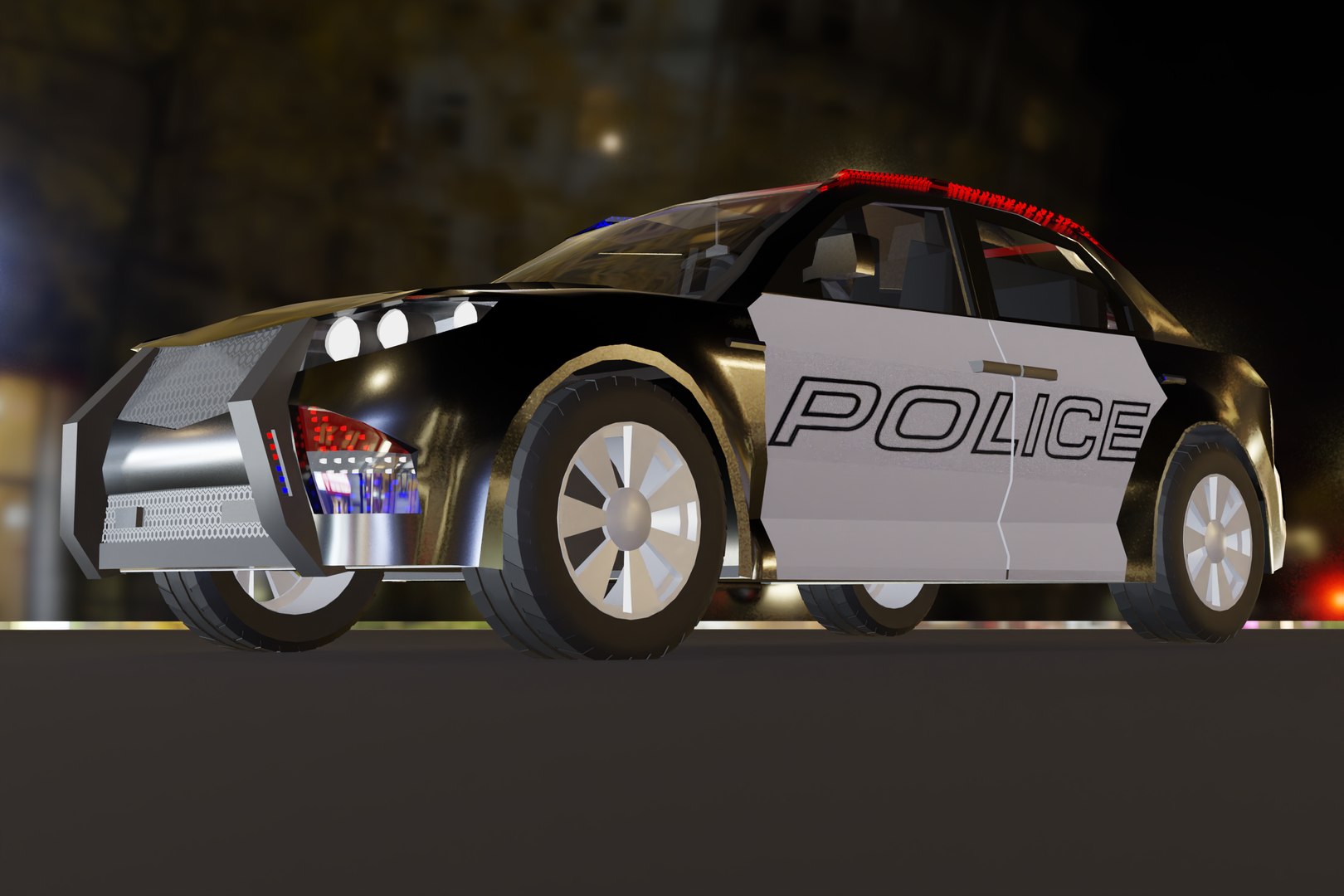 3D Police Car Model - TurboSquid 1553517