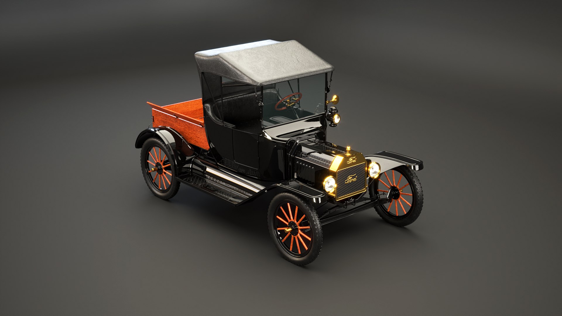Ford Model T Pickup Roadster 1915 3D - TurboSquid 2263441