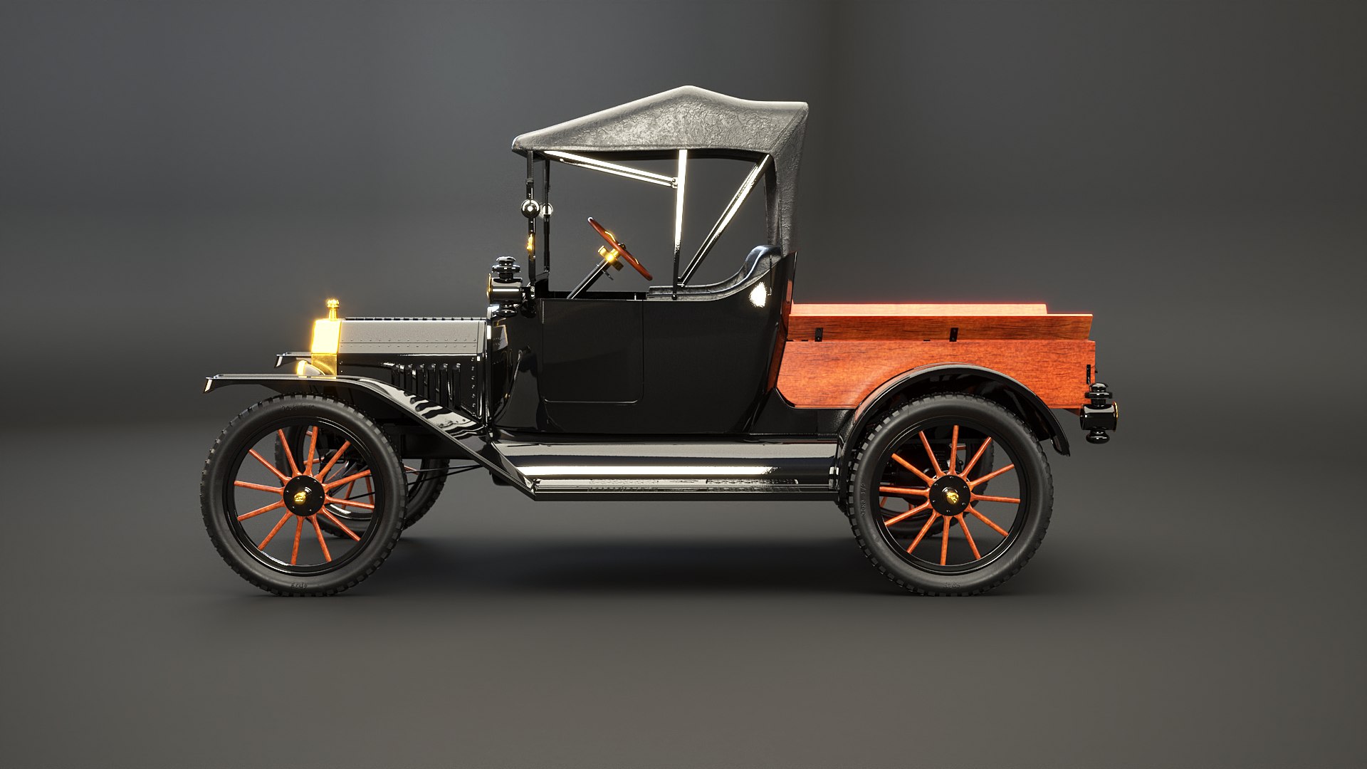 Ford Model T Pickup Roadster 1915 3D - TurboSquid 2263441