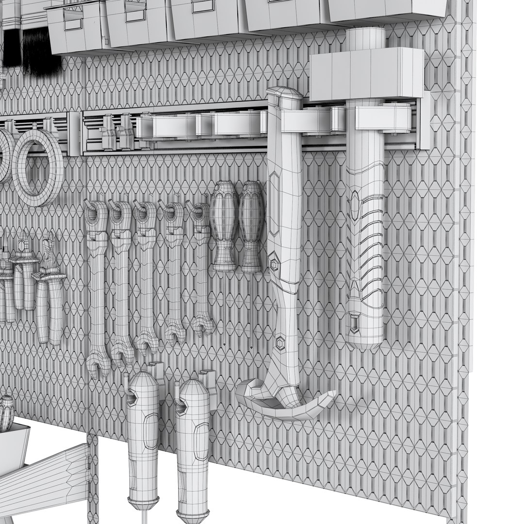 Hand Tools Set 21 3D Model - TurboSquid 2255874