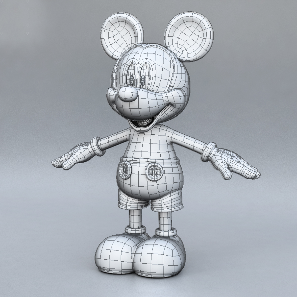 3d model of mickey minnie mouse
