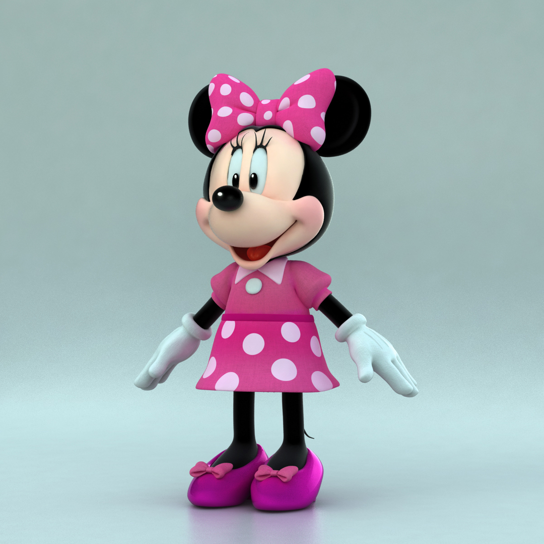 3d model of mickey minnie mouse