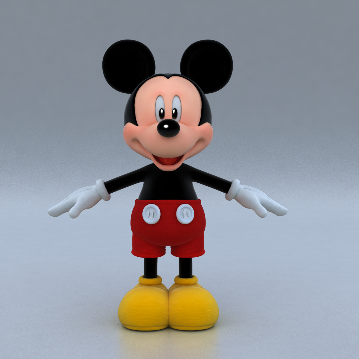3d model of mickey minnie mouse
