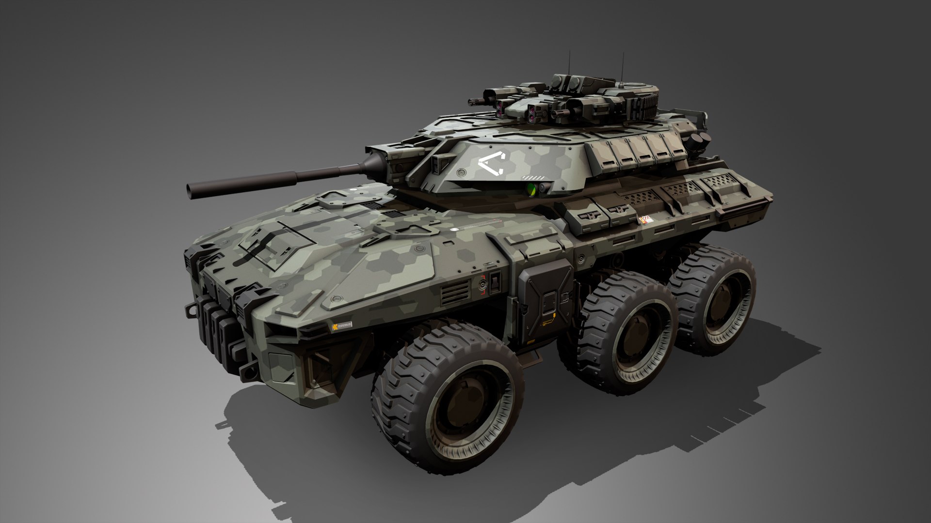 3D SF - Military Vehicle Model - TurboSquid 1802186