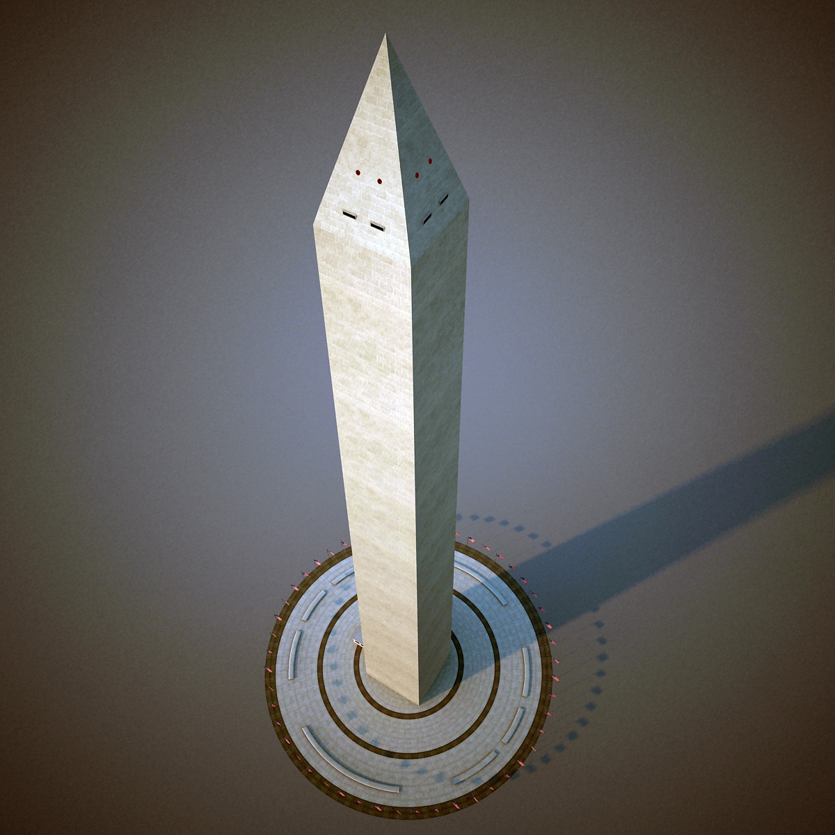 washington monument 3d max