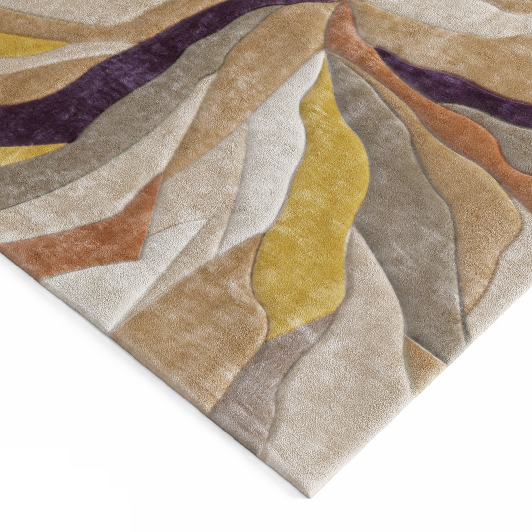 3d Model Rug Infinite Splinter