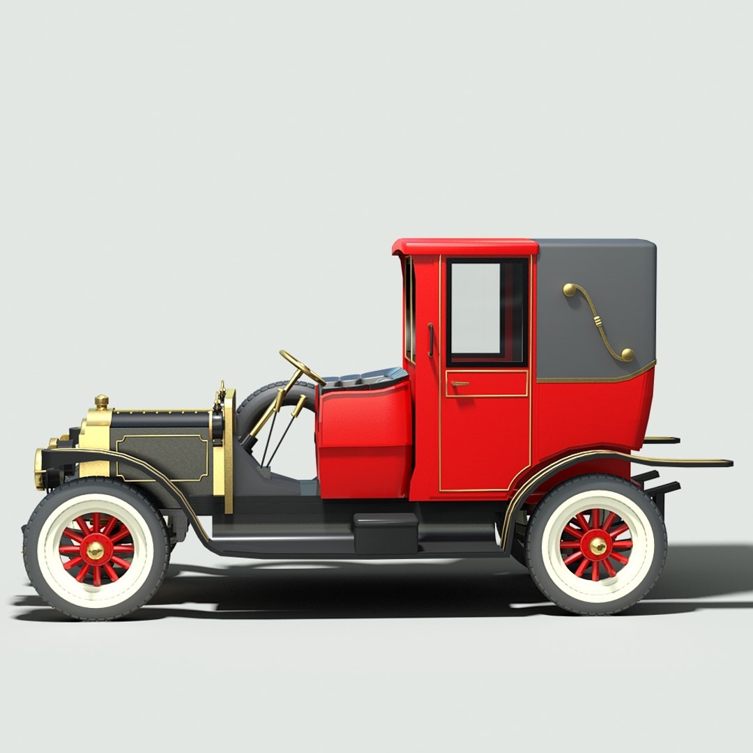 3ds Max 1912 Packard Landaulet Vintage Car