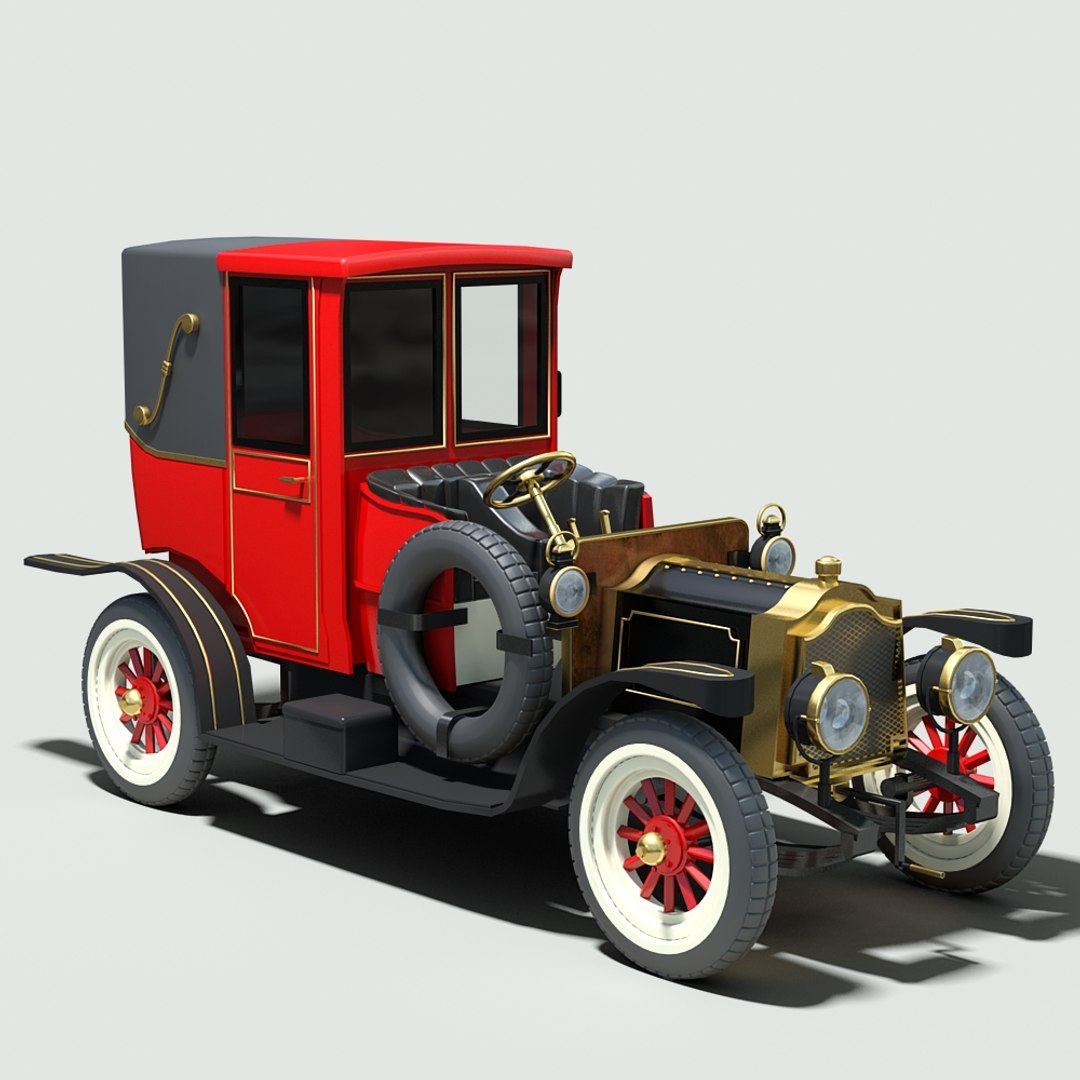 3ds Max 1912 Packard Landaulet Vintage Car