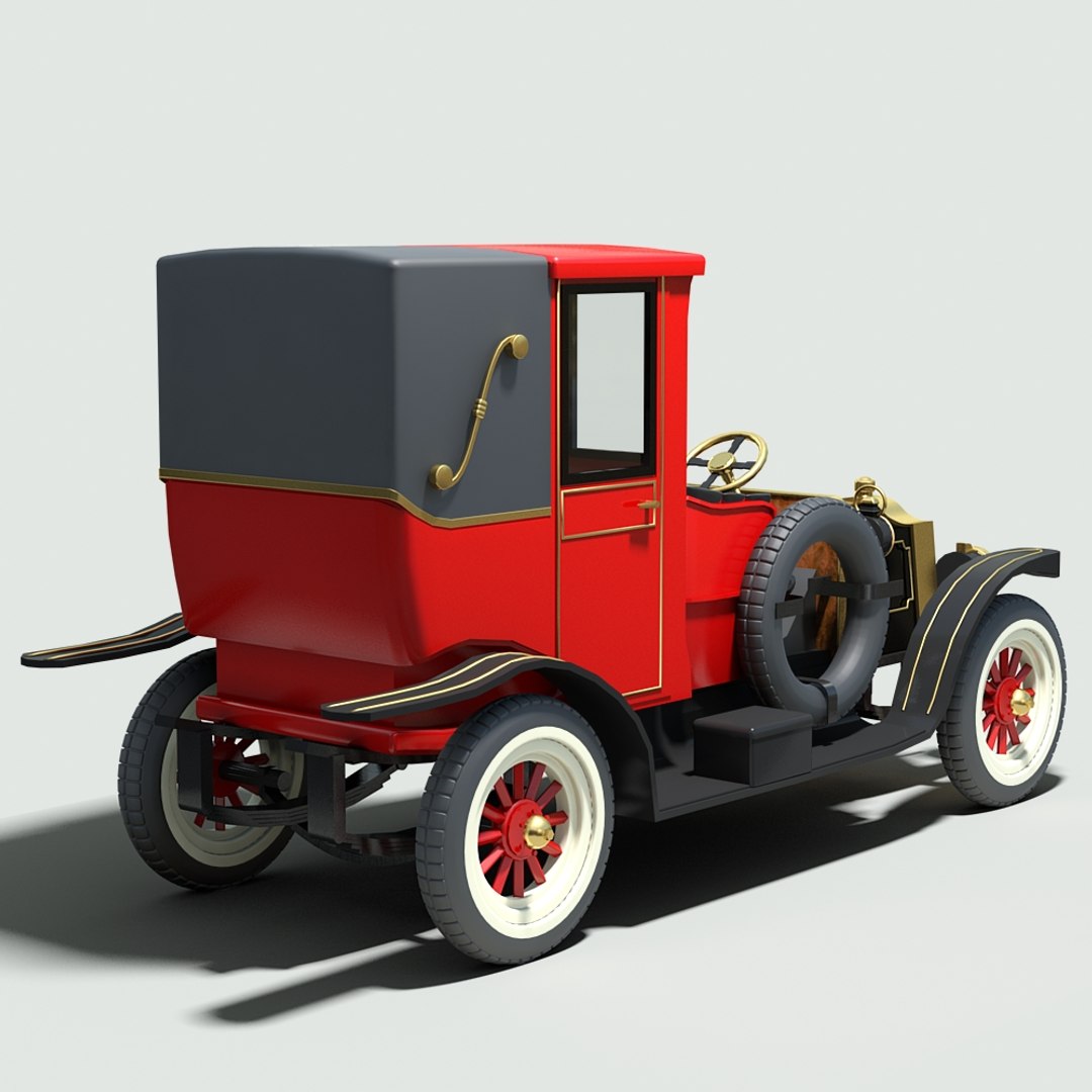 3ds Max 1912 Packard Landaulet Vintage Car