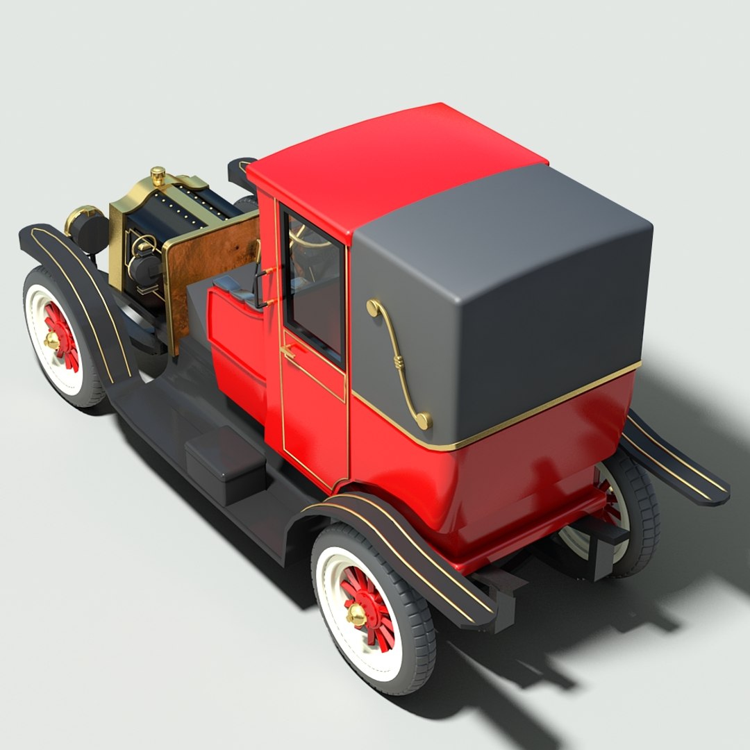 3ds Max 1912 Packard Landaulet Vintage Car