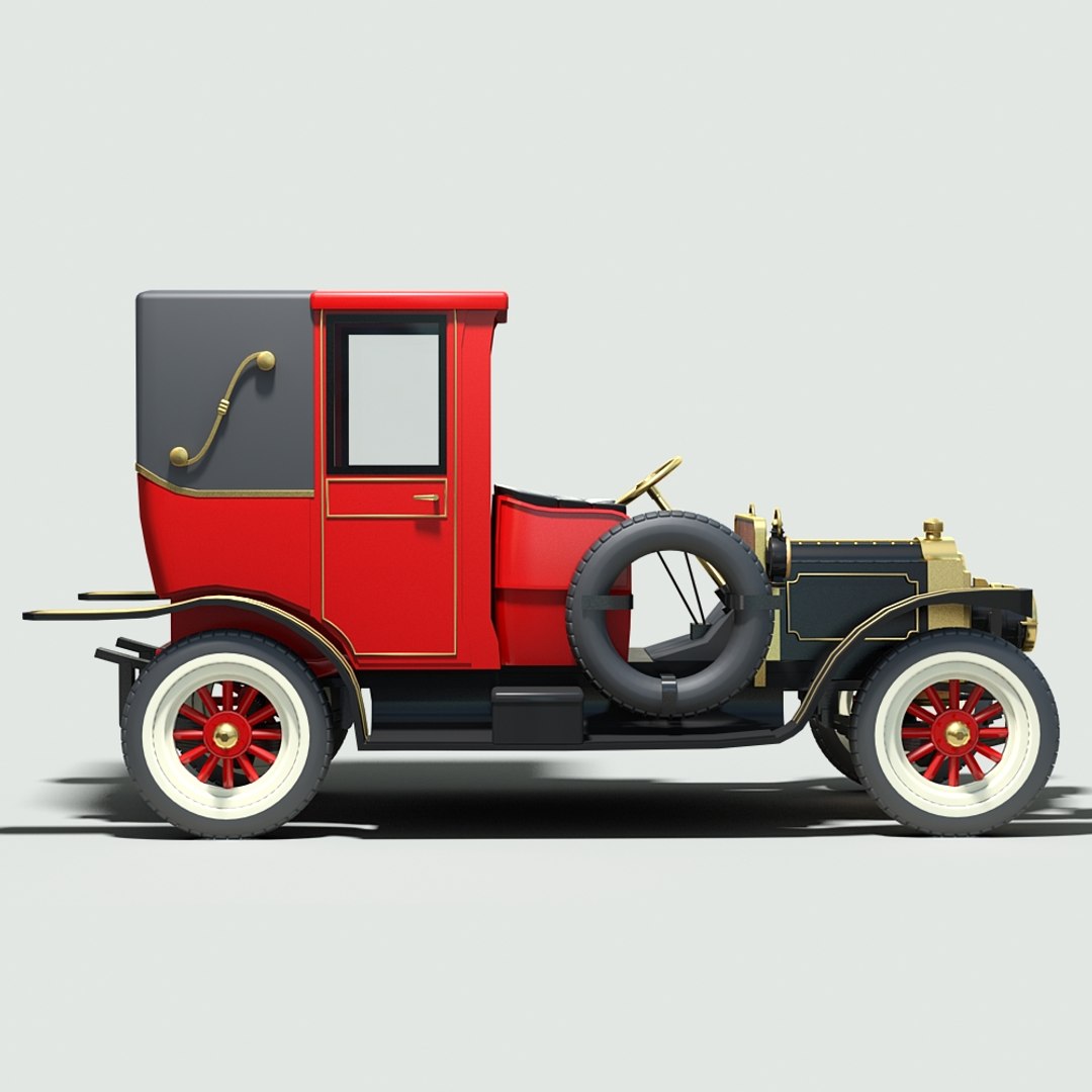 3ds Max 1912 Packard Landaulet Vintage Car