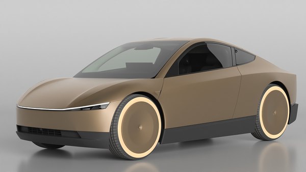 modelo 3d Taxi robot Tesla - TurboSquid 2324120