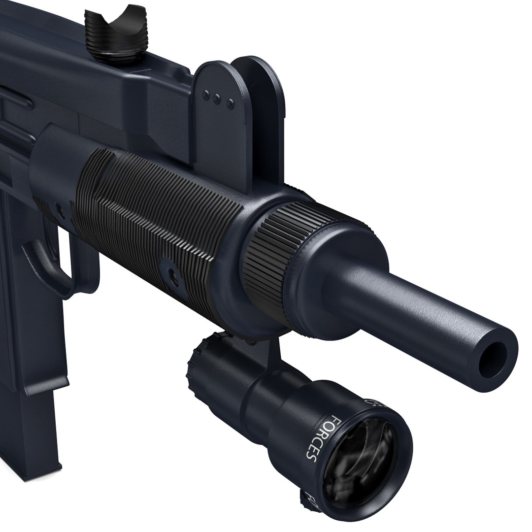 Mini Uzi Sub Machine C4d