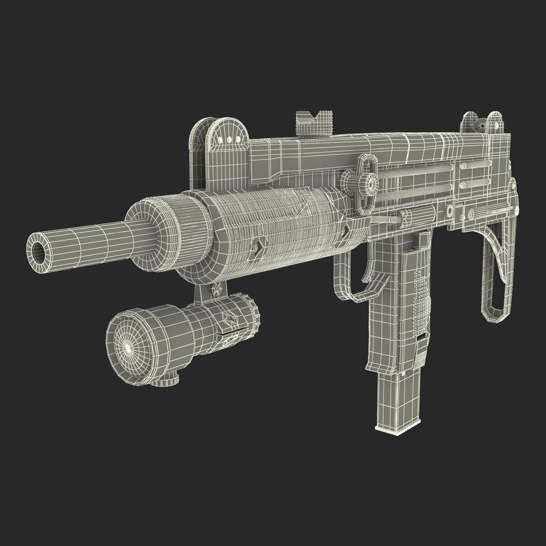 Mini Uzi Sub Machine C4d