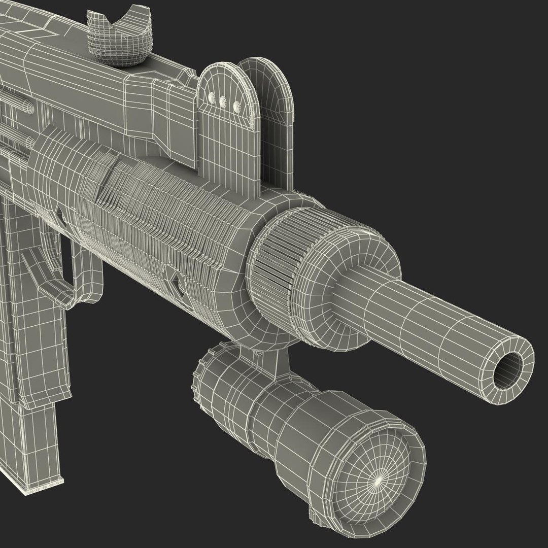 Mini Uzi Sub Machine C4d
