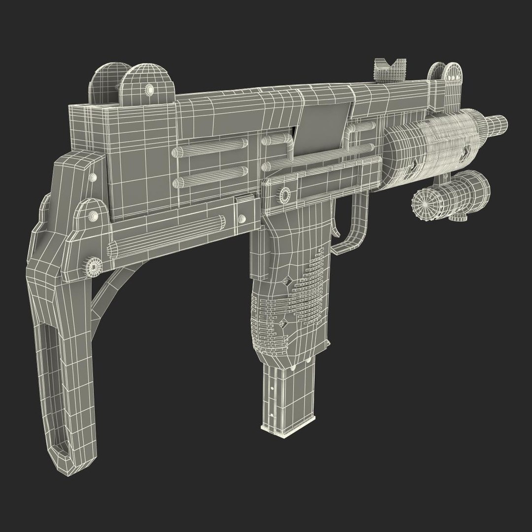 Mini Uzi Sub Machine C4d
