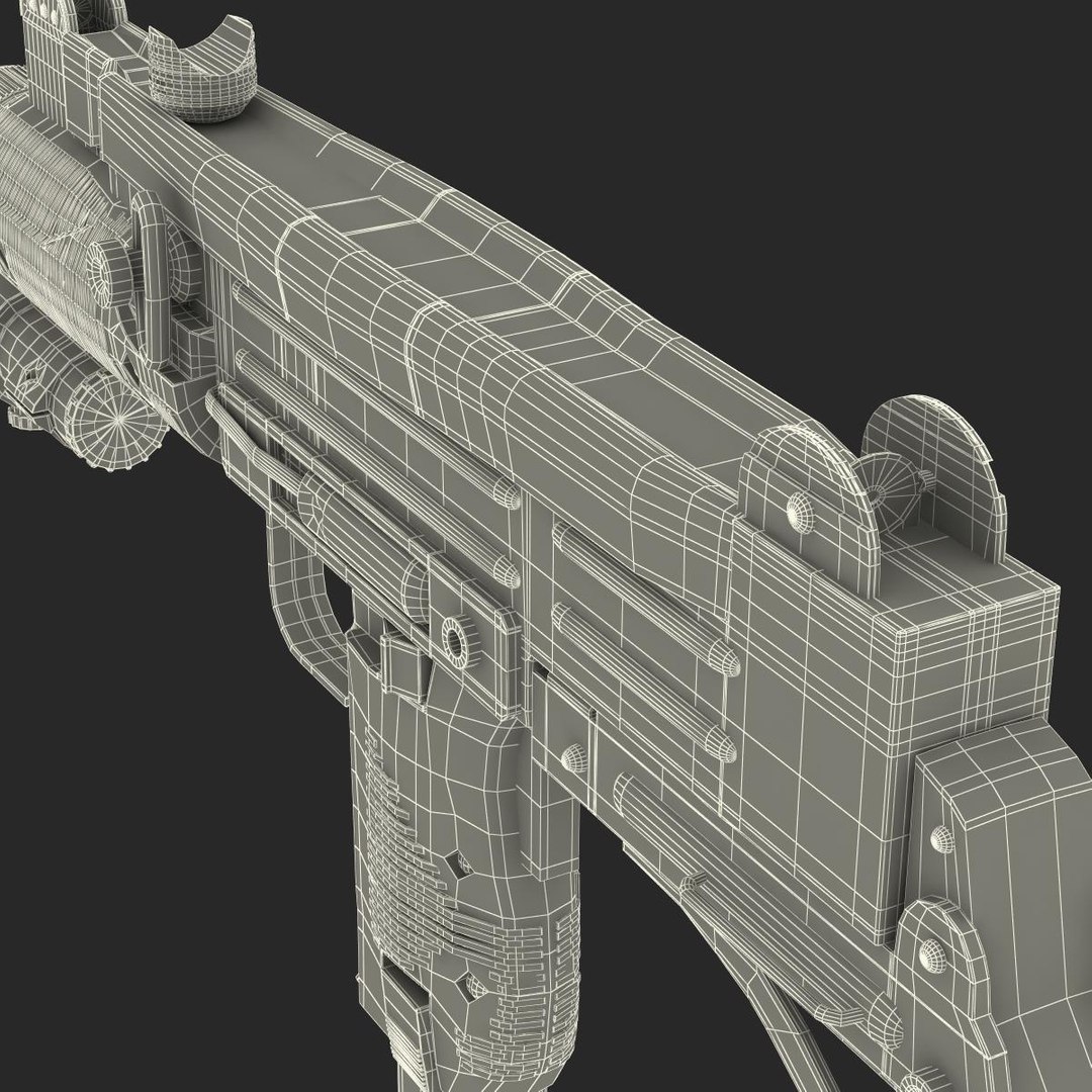 Mini Uzi Sub Machine C4d