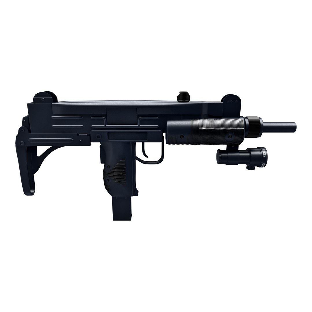 Mini Uzi Sub Machine C4d