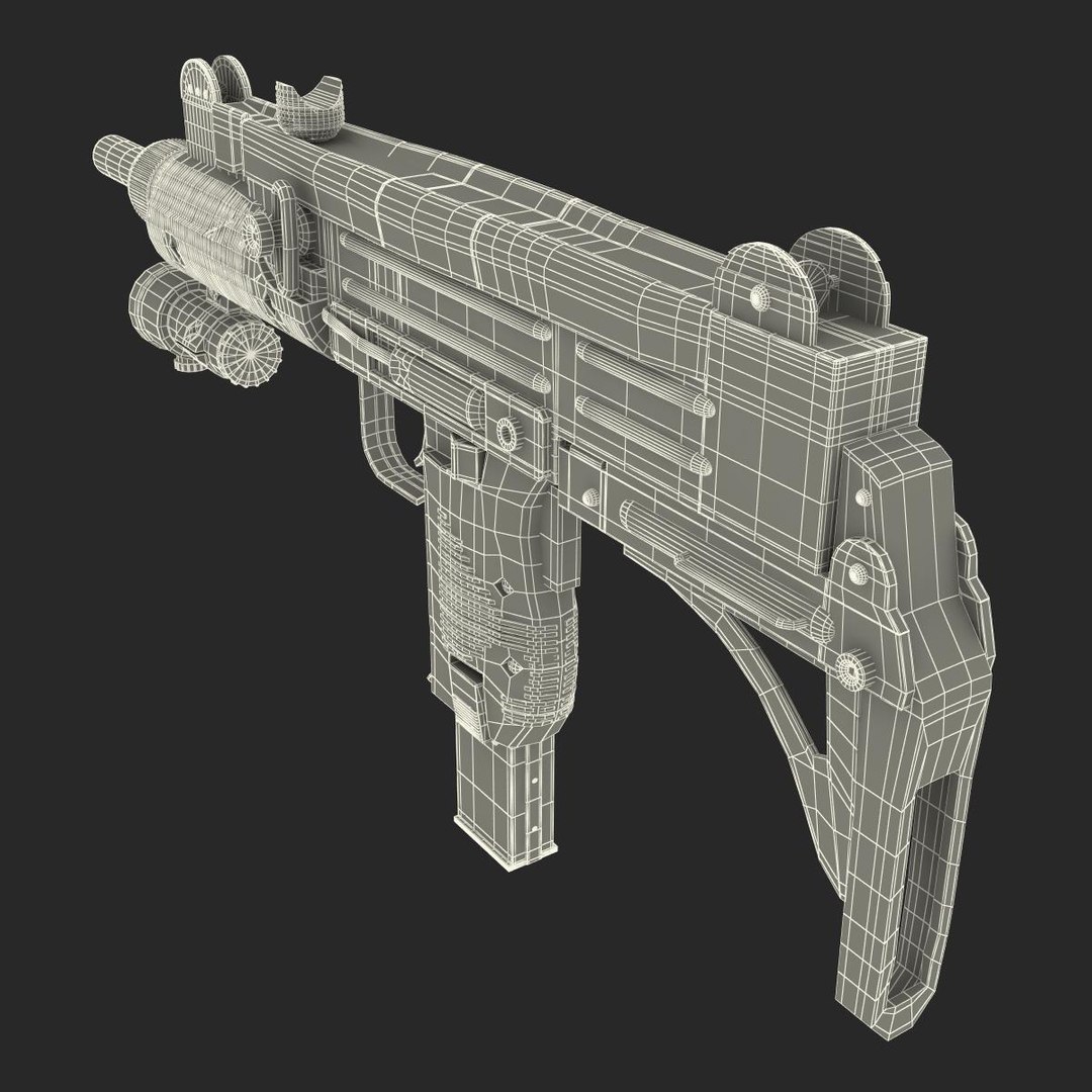 Mini Uzi Sub Machine C4d