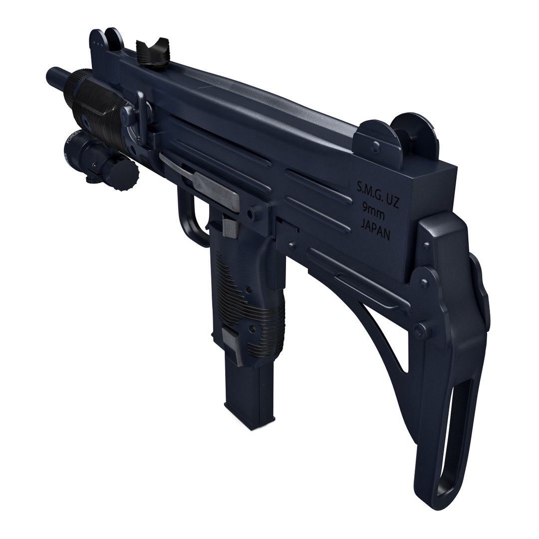 Mini Uzi Sub Machine C4d