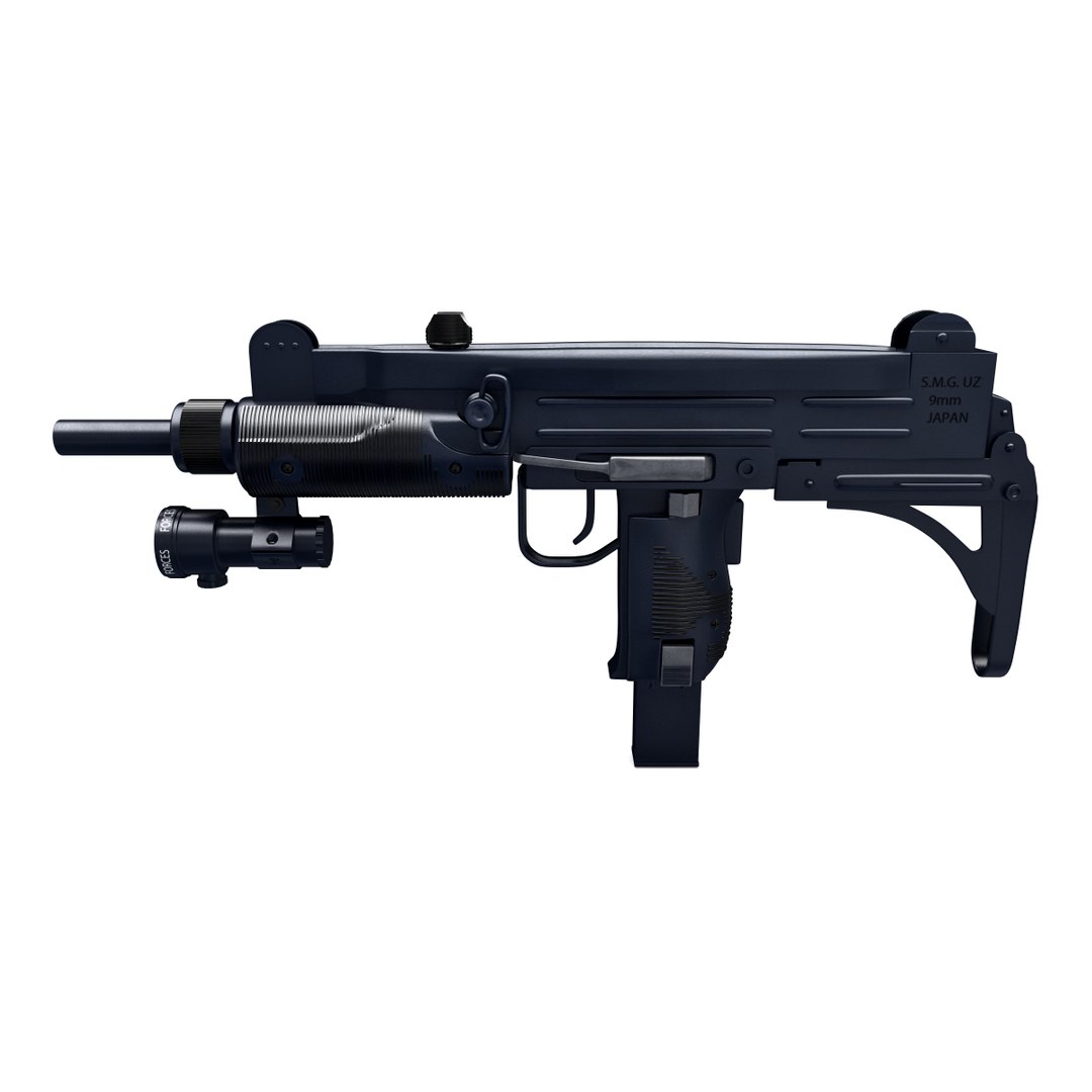 Mini Uzi Sub Machine C4d