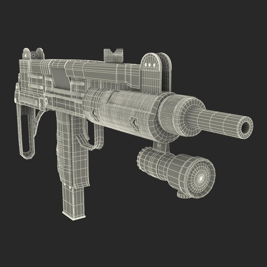 Mini Uzi Sub Machine C4d