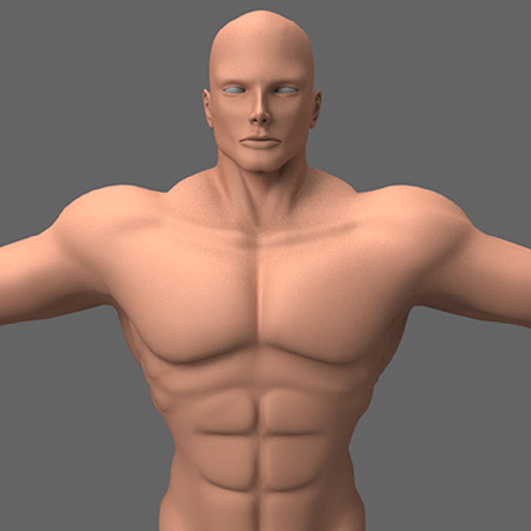 male hero anime character 3d model