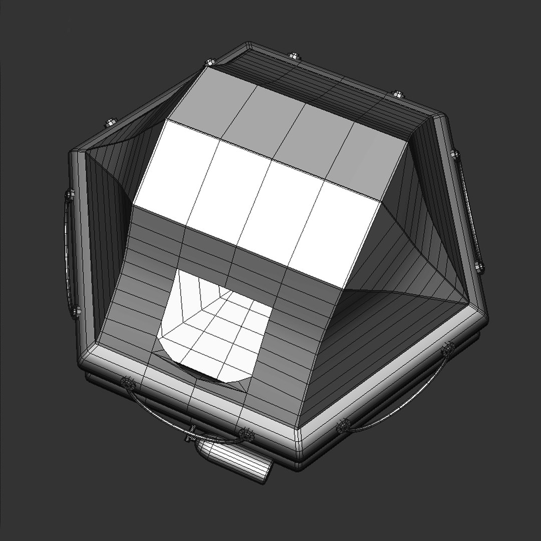 Inflatable Life Raft 3d Obj