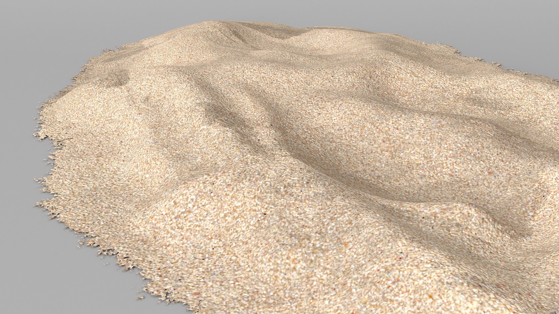 Heap Of Dry Beach Sand 3D Model - TurboSquid 1991168