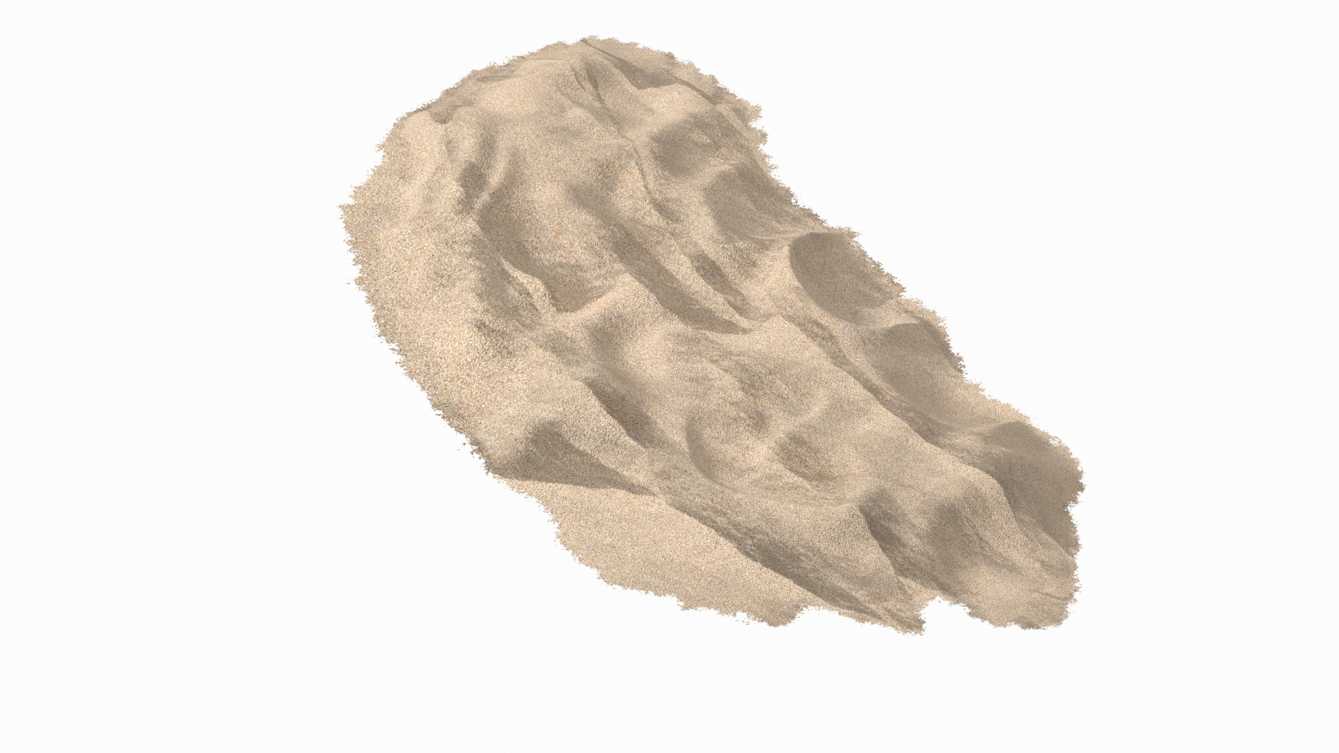 Heap Of Dry Beach Sand 3D Model - TurboSquid 1991168