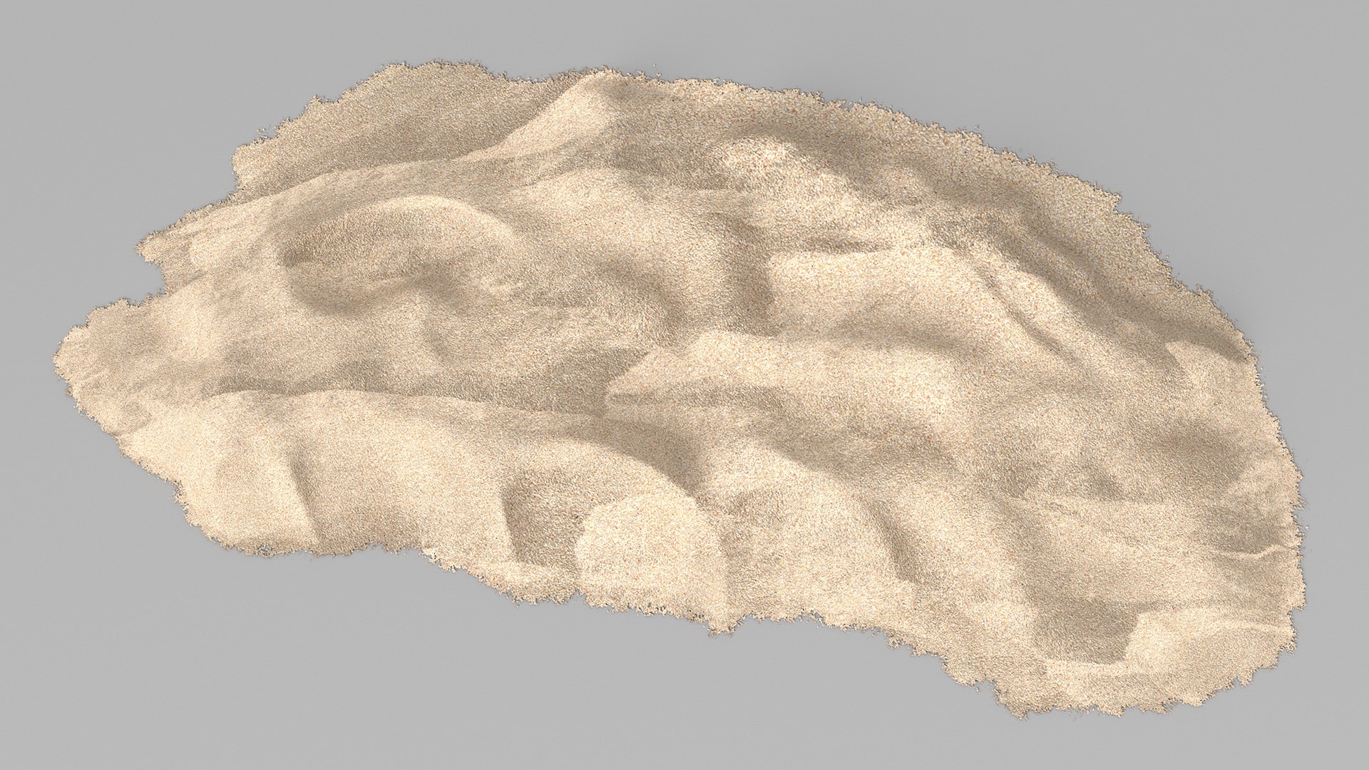 Heap Of Dry Beach Sand 3D Model - TurboSquid 1991168