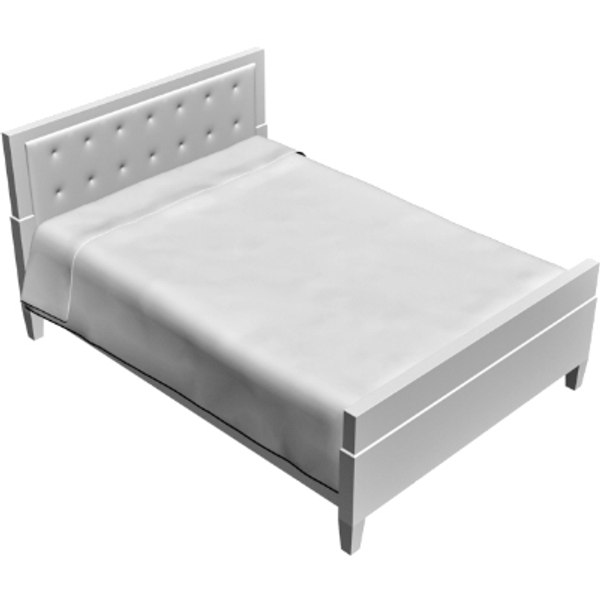 3D OBJ bed bedroom sleeping
