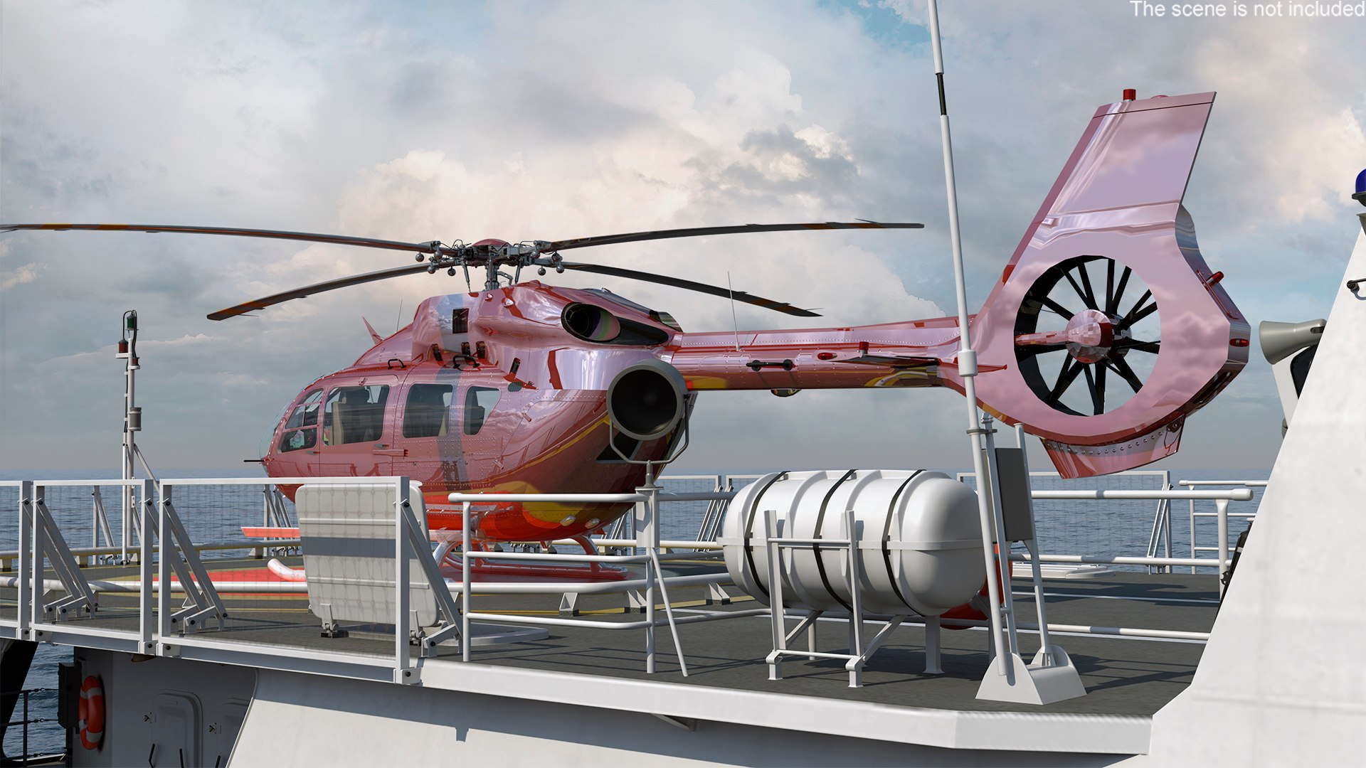 Coast Guard Ship With Helicopter Rigged 3D Model - TurboSquid 2274988