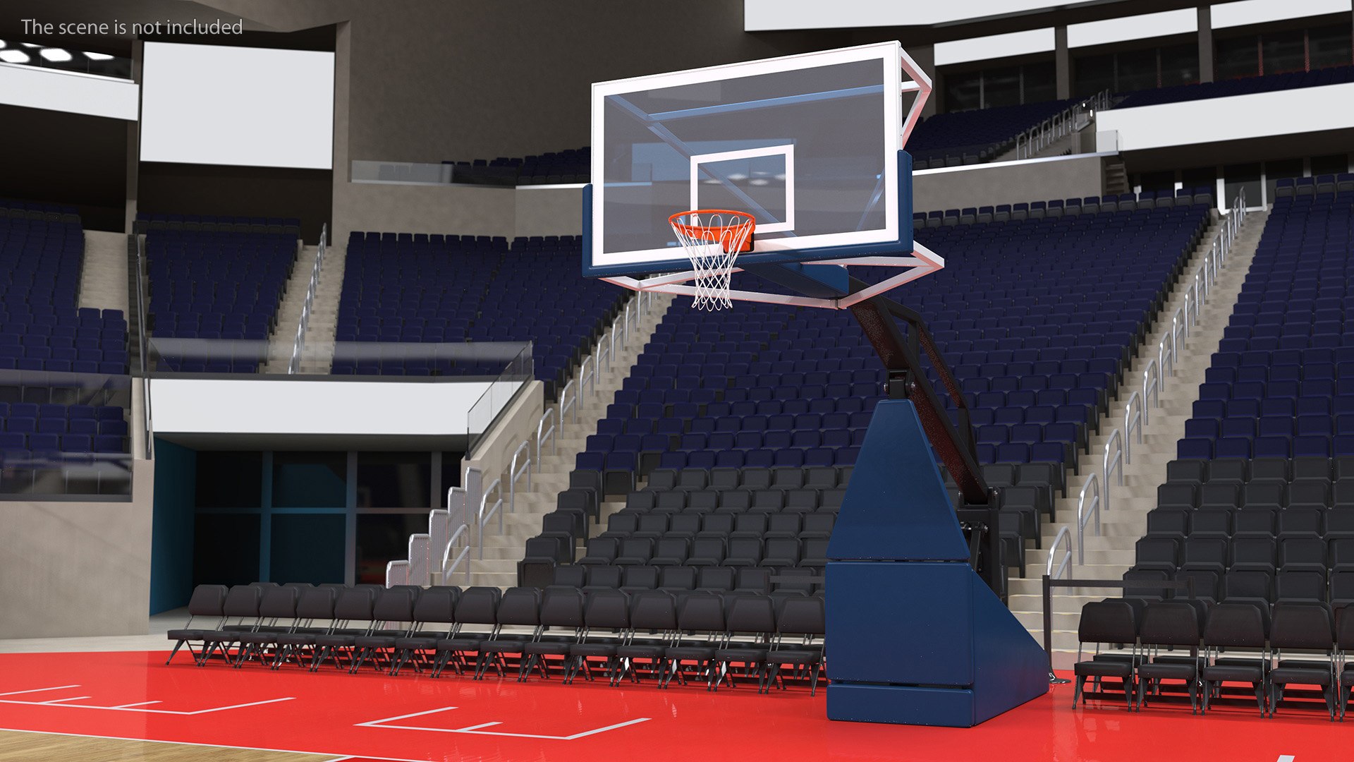 Professional Basketball Hoop Stand 3D Model - TurboSquid 2206395