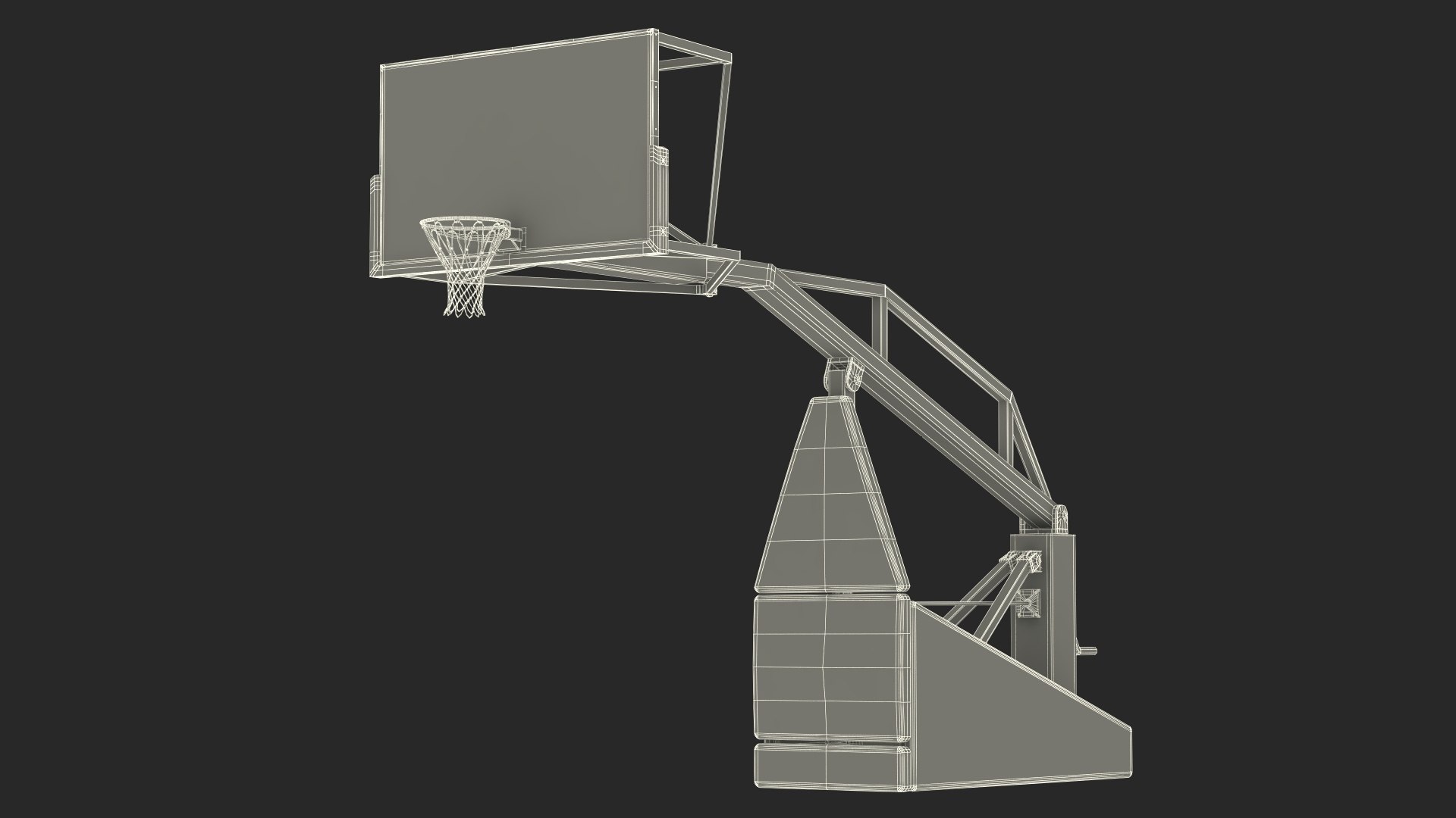 Professional Basketball Hoop Stand 3D Model - TurboSquid 2206395