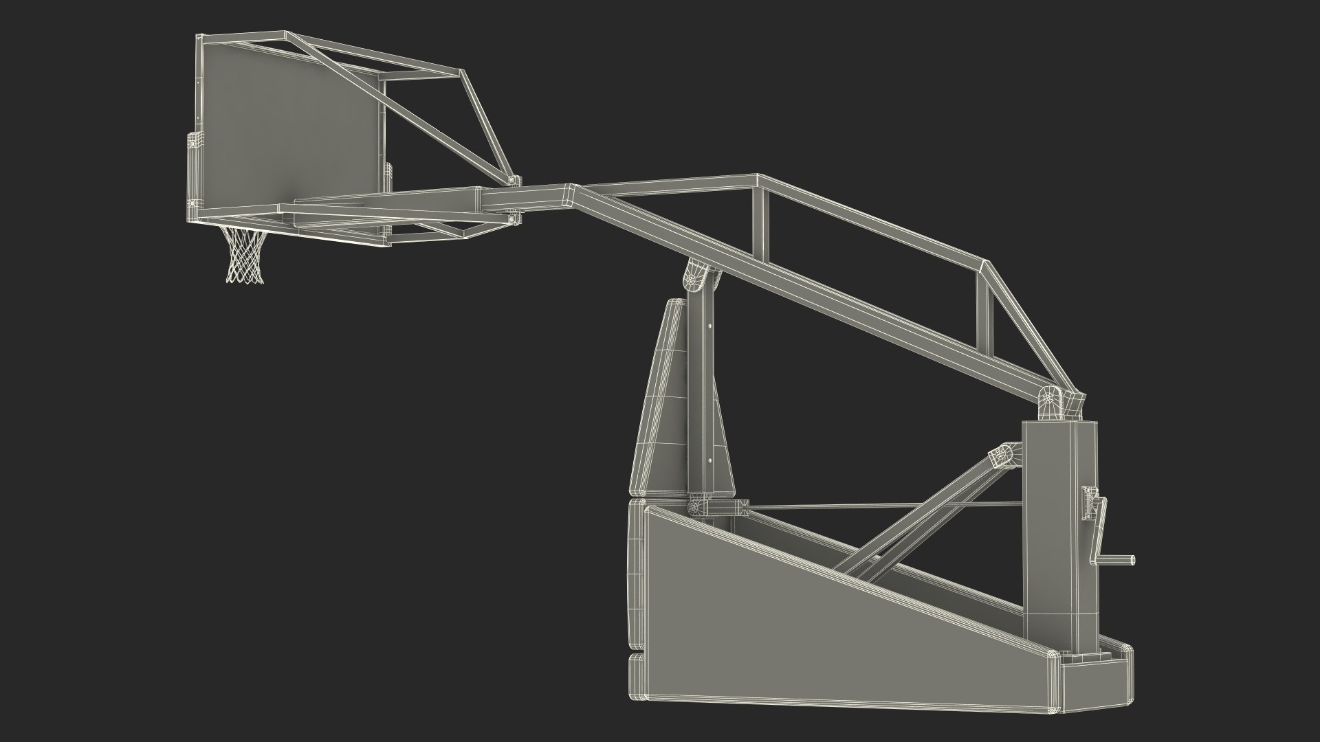 Professional Basketball Hoop Stand 3D Model - TurboSquid 2206395