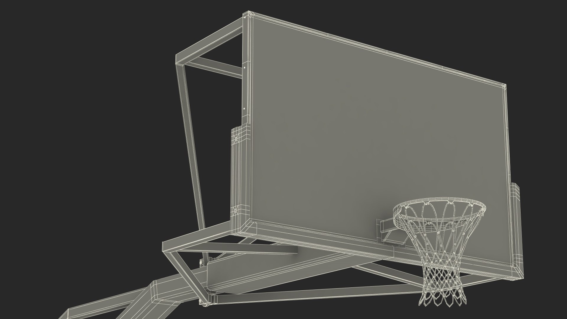 Professional Basketball Hoop Stand 3D Model - TurboSquid 2206395