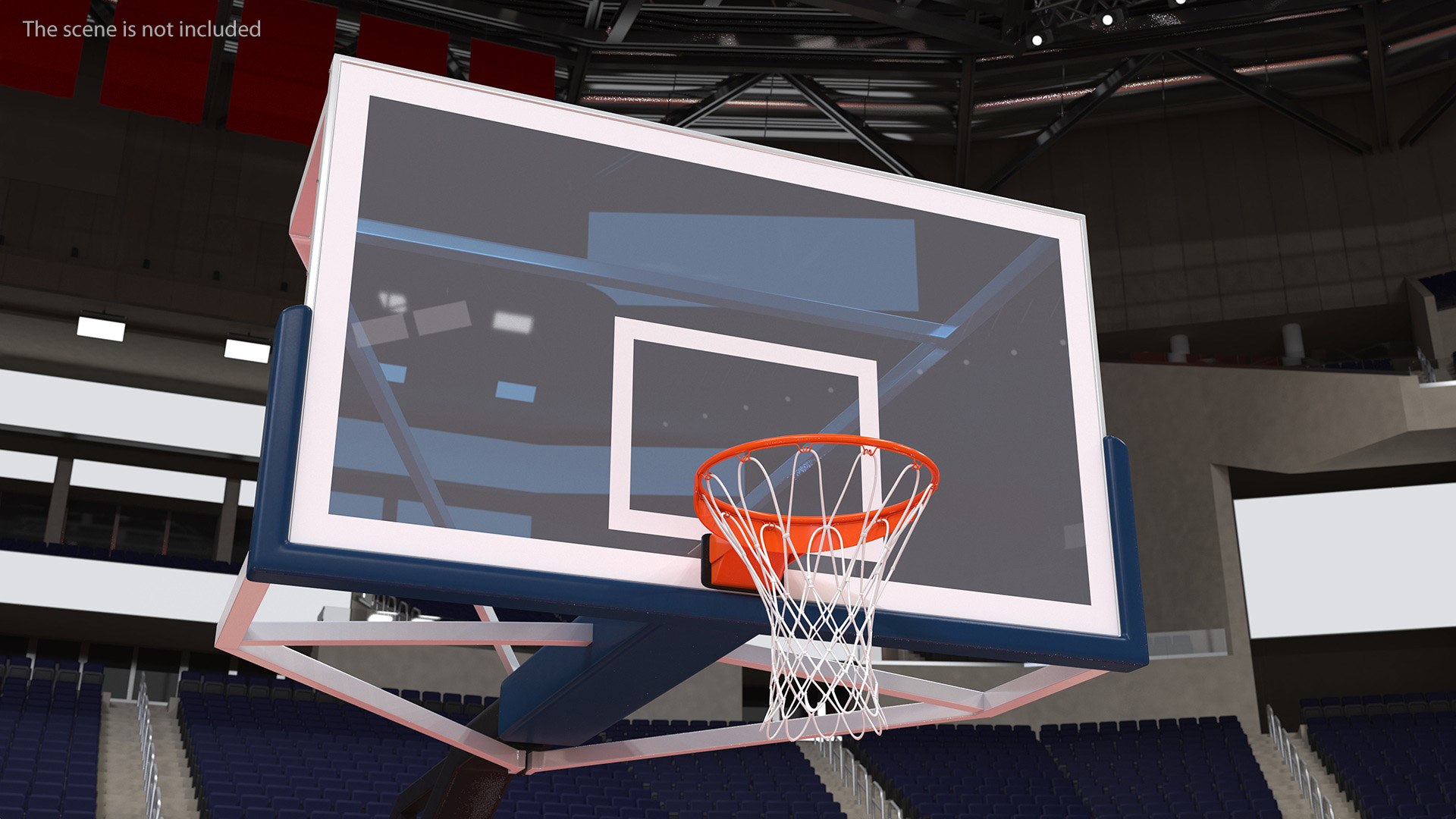 Professional Basketball Hoop Stand 3D Model - TurboSquid 2206395