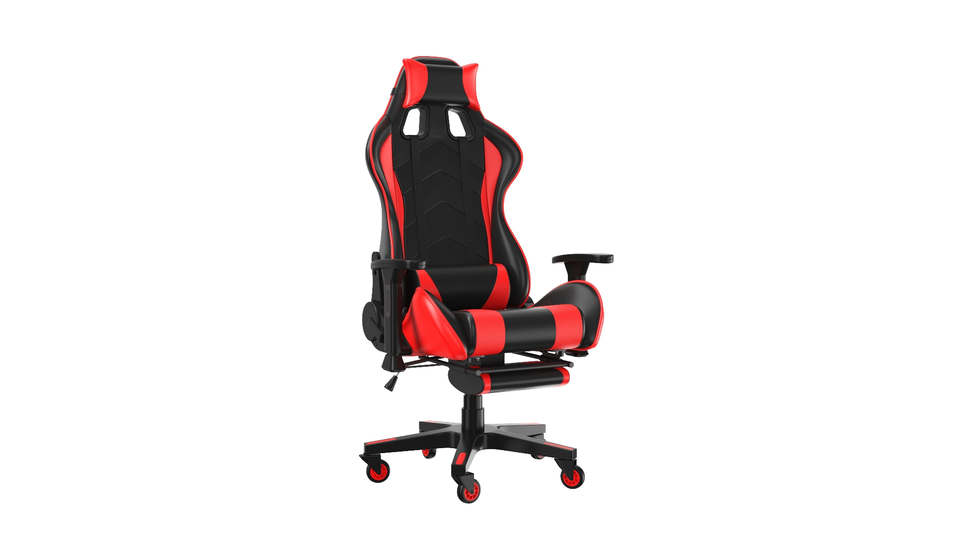 3D Gaming Chair Red Model - TurboSquid 1833042